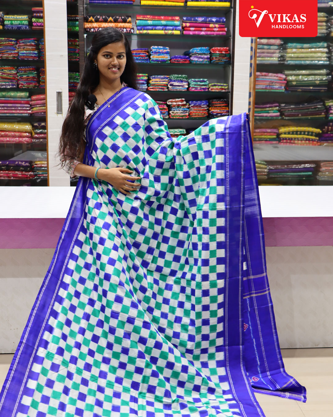 Pochampally Full Design Ikkat Sarees