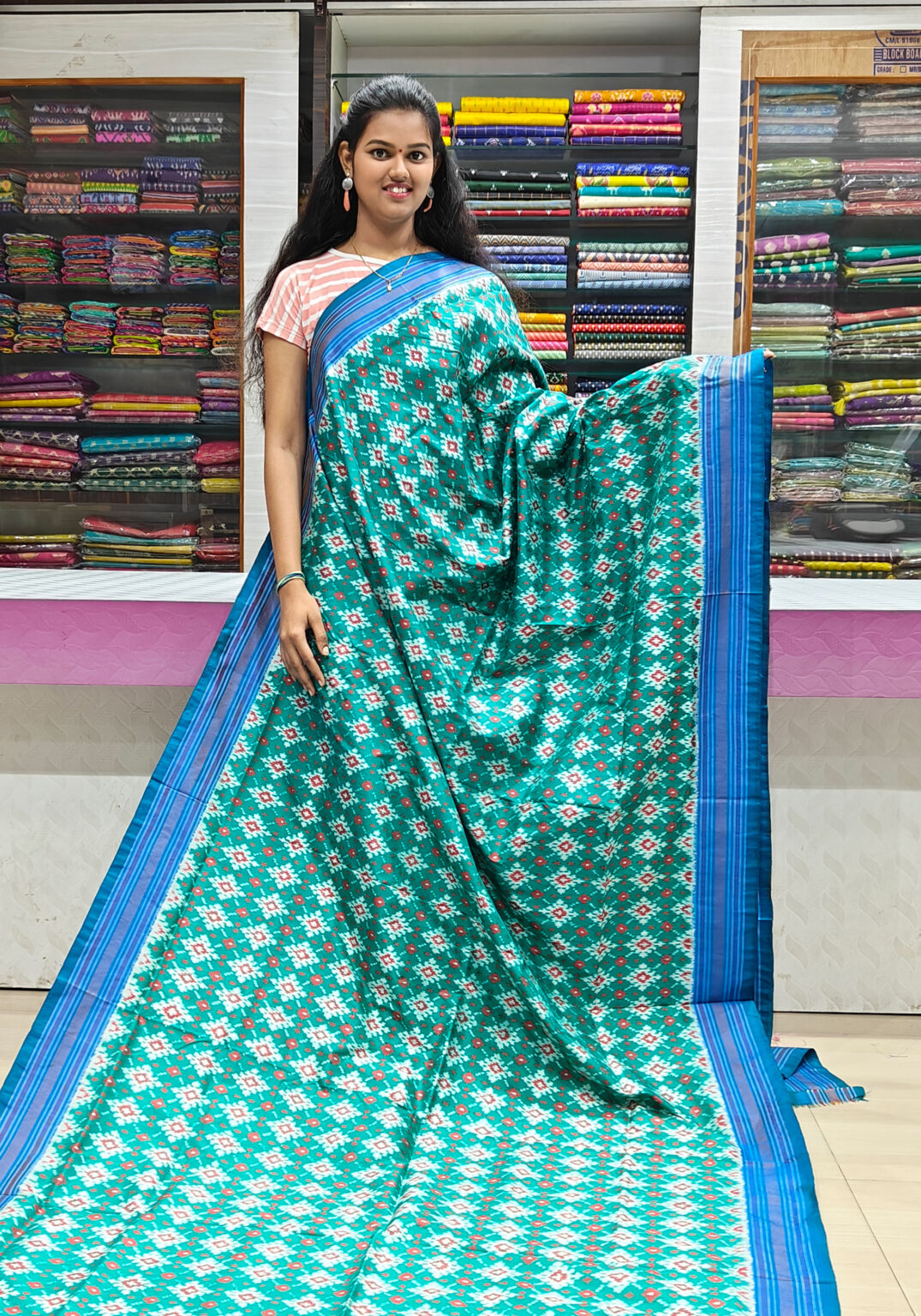 Pochampally Ikat Without Zari Allover Sarees
